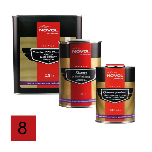 NOVOL LACA TRANSPARENTE PREMIUM (CSR) KIT COMPLETO 2,5 LITROS - Matthys