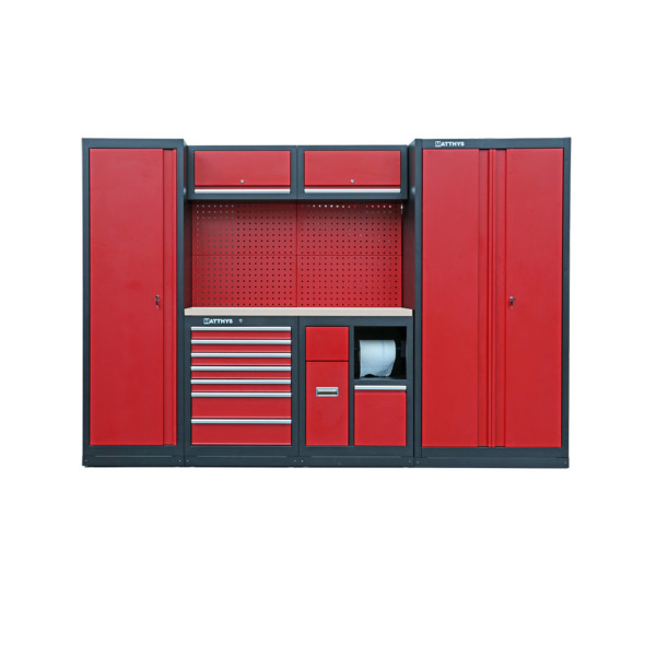 MOBILIER D'ATELIER AVEC PLAN DE TRAVAIL REVÊTEMENT INOXYDABLE COMBI-5DD ...