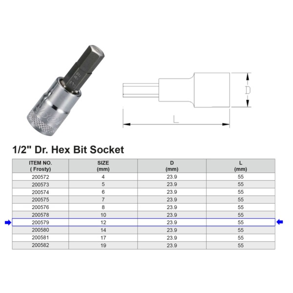 EMBOUT HEX H12 1/2” - Matthys