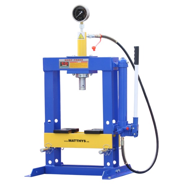 Tabletop shop press 10T with manometer for sale at Matthys - Matthys