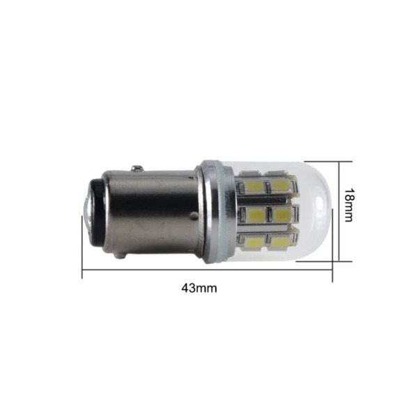 LED-BULB BA15S P21W 6 TO 12V, 360° WARM WHITE - Matthys