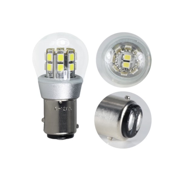 LED-BULB P21/5W BAY15D 6 TO 12V, STOP/STAND - WARM WHITE - Matthys