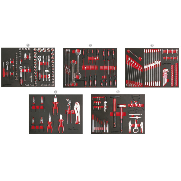 METRIC TOOLS SET IN FOAM 205 PCS - Matthys