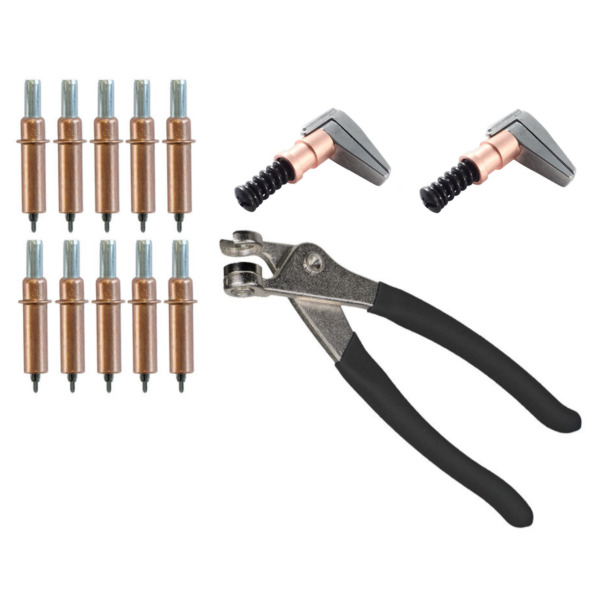 CLECO SET : CLECO PLIER + 10 FASTENER 1/8 + SIDE GRIP CLAMP 1/2 - Matthys