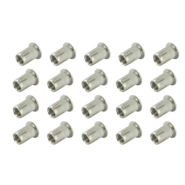 BLIND RIVET NUT RIBBED M4 X 13MM (3,1-4,0MM) (20 PCS) - Matthys