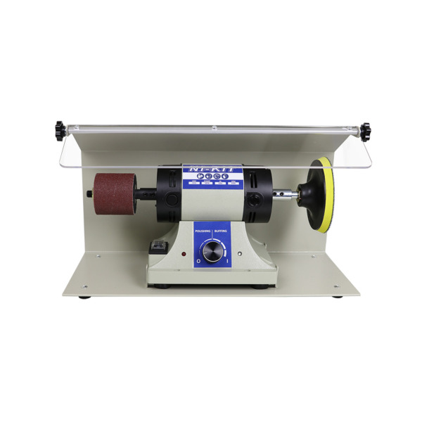 DOUBLE POLISHING MACHINE WITH SPLASH GUARD, SANDING DRUM AND BACKING ...