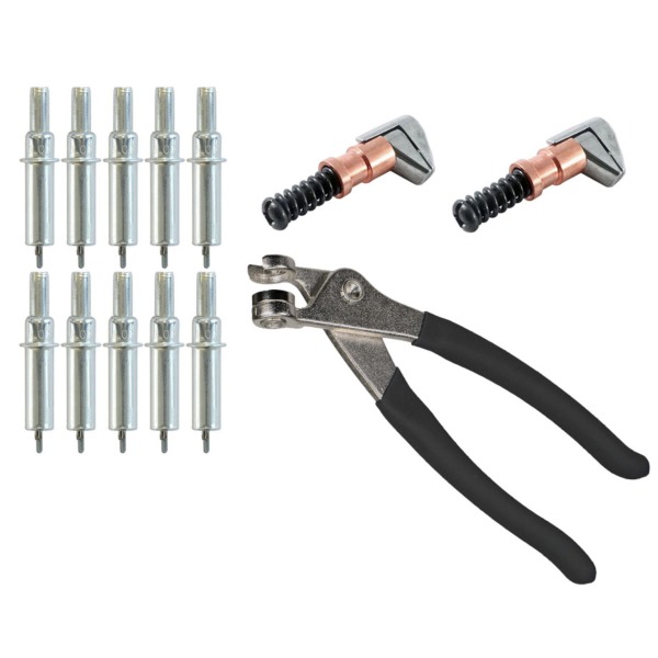 CLECO SET : CLECO PLIERS + 10 X FASTENER 3/32” + 2 X SIDE GRIP CLAMP 1/ ...
